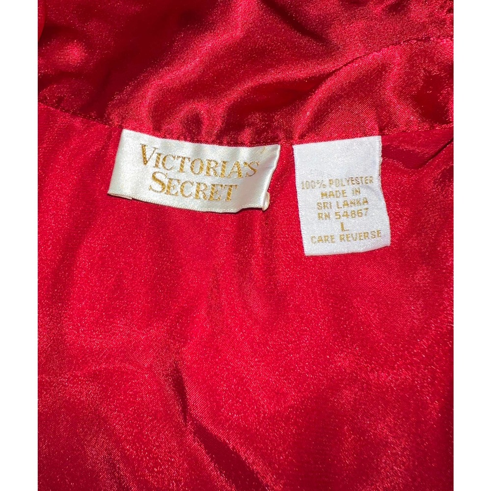 Vintage Cherry Red Victoria's Secret Button Up Top Si… - Gem